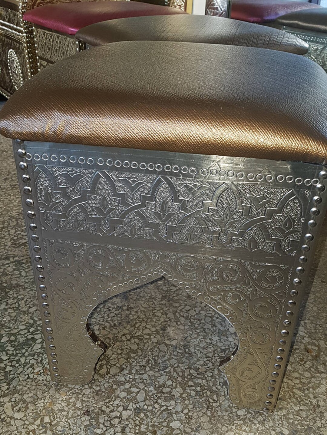 Tribal Moroccan Stool Chair, Vintage Tribal, Traditionnel Stool ...