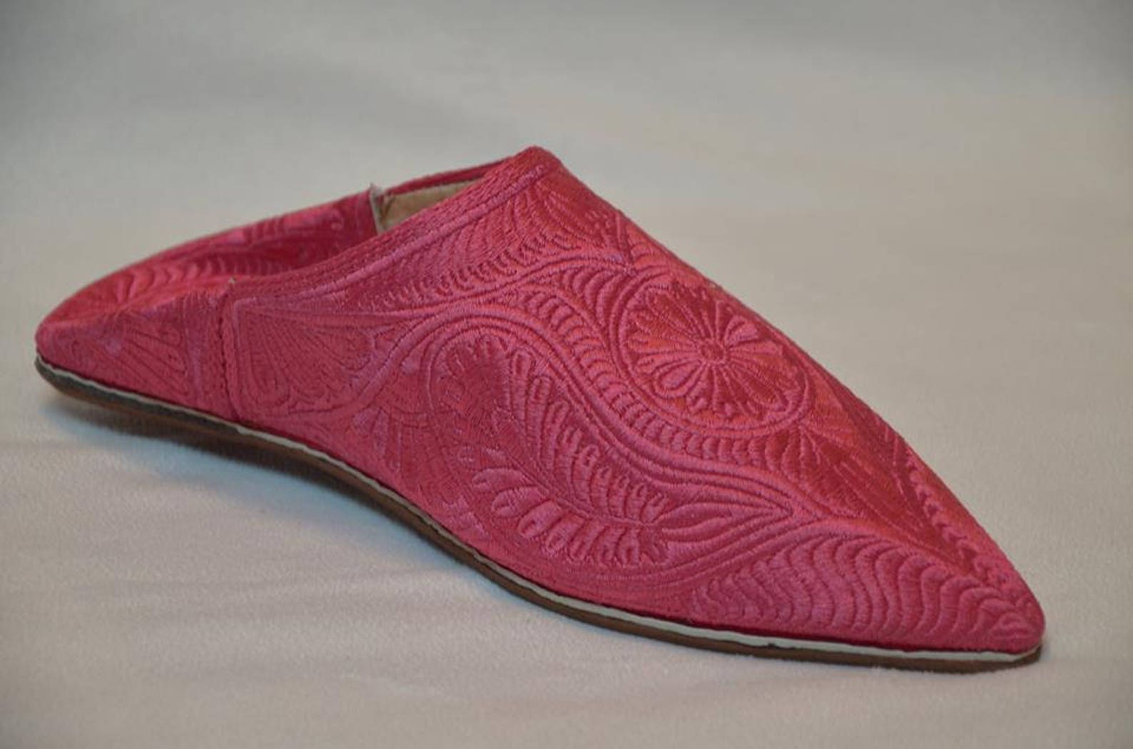 Moroccan Babouche, Babouche Slippers, Leather Slippers, Women Slippers ...