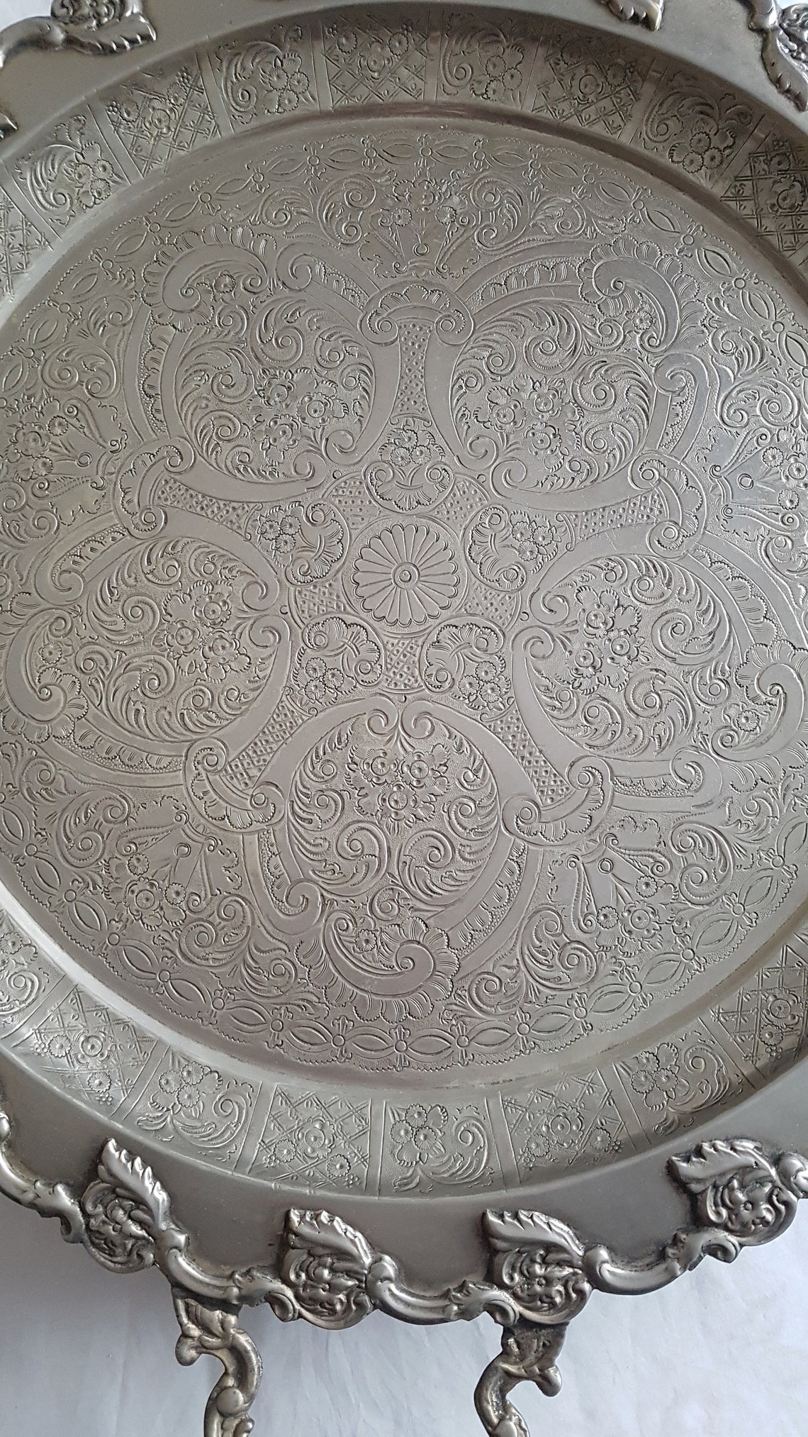 Vintage Tray, Traditional Tray, Moroccan Tray, Moroccan Handmade Tray ...