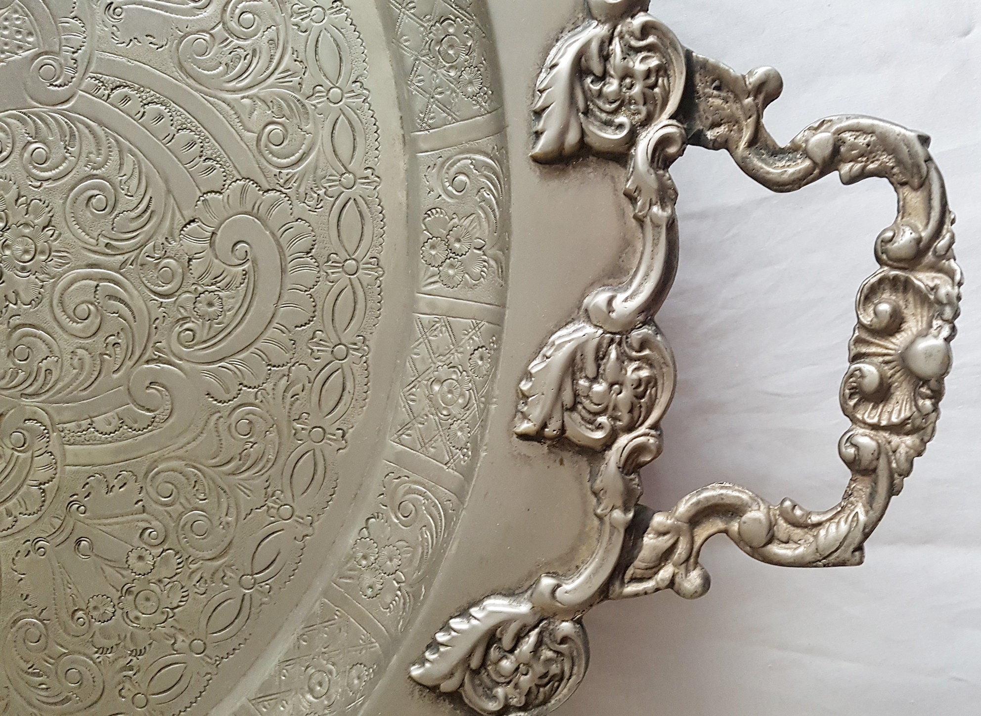 Vintage Tray, Traditional Tray, Moroccan Tray, Moroccan Handmade Tray ...