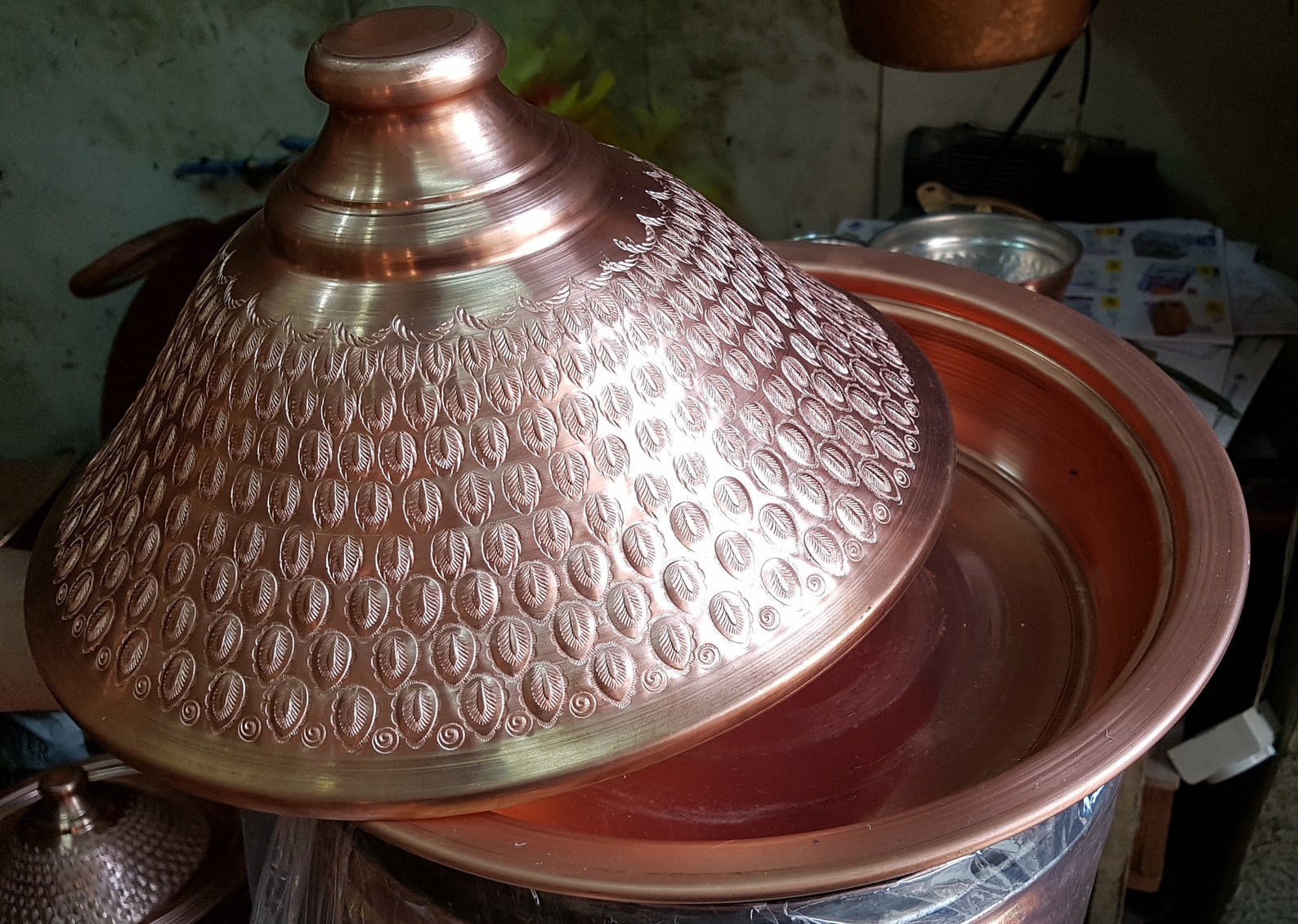 Moroccan Tajines, Arabic Tajines, Copper Tajines, Vintage Copper ...