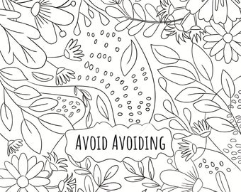 Skillful Not Willful DBT Coloring Page | Etsy Canada