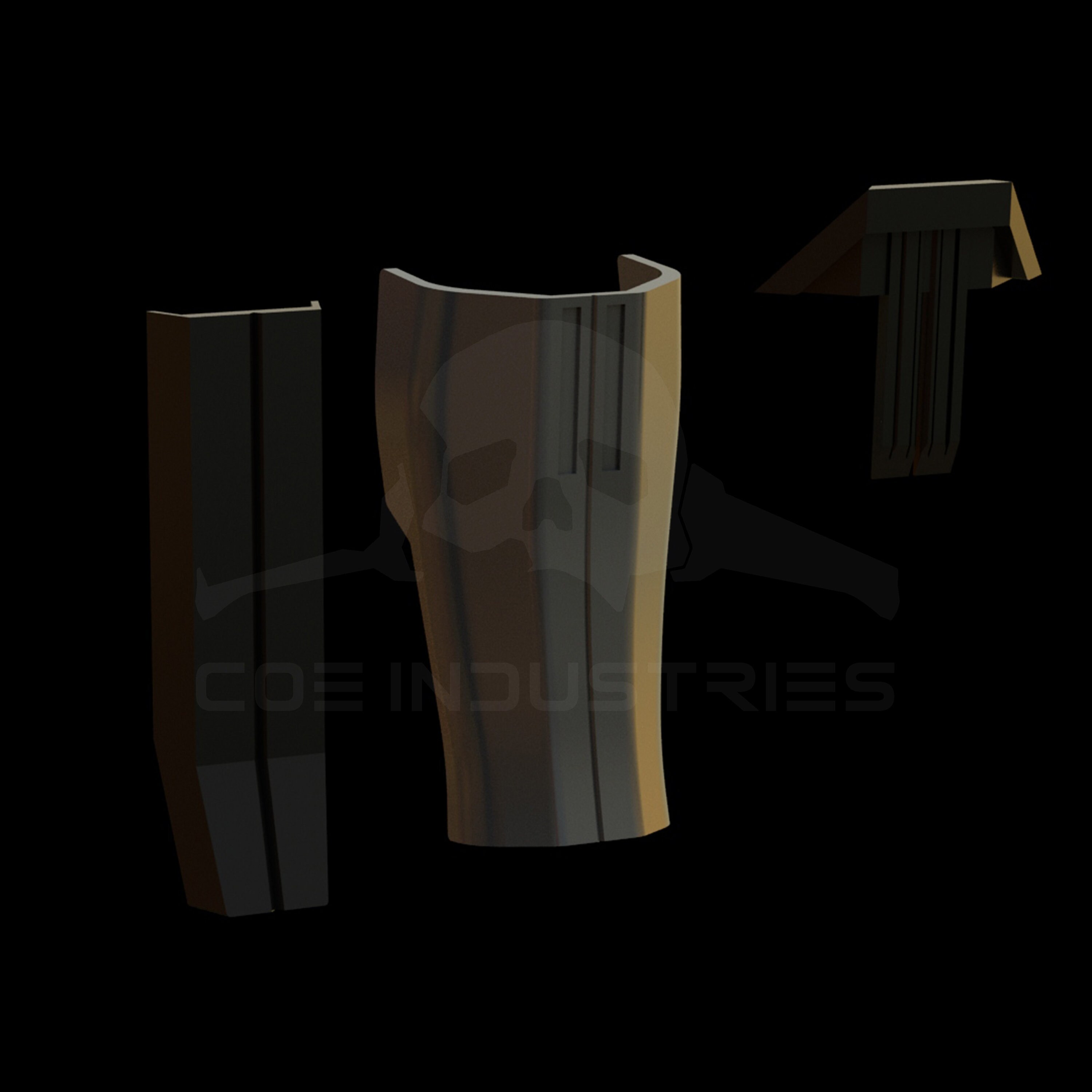 Custom Mandalorian Inspired Shin Guard: Variant 2 3D PRINT FILES ONLY ...