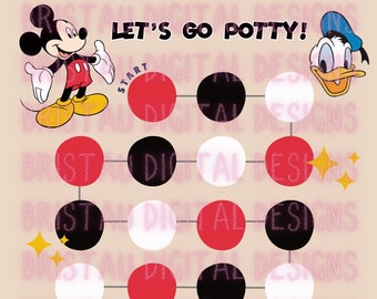 Mickey Mouse Reward Chart,sticker Chart,kids Potty Training,behavior ...