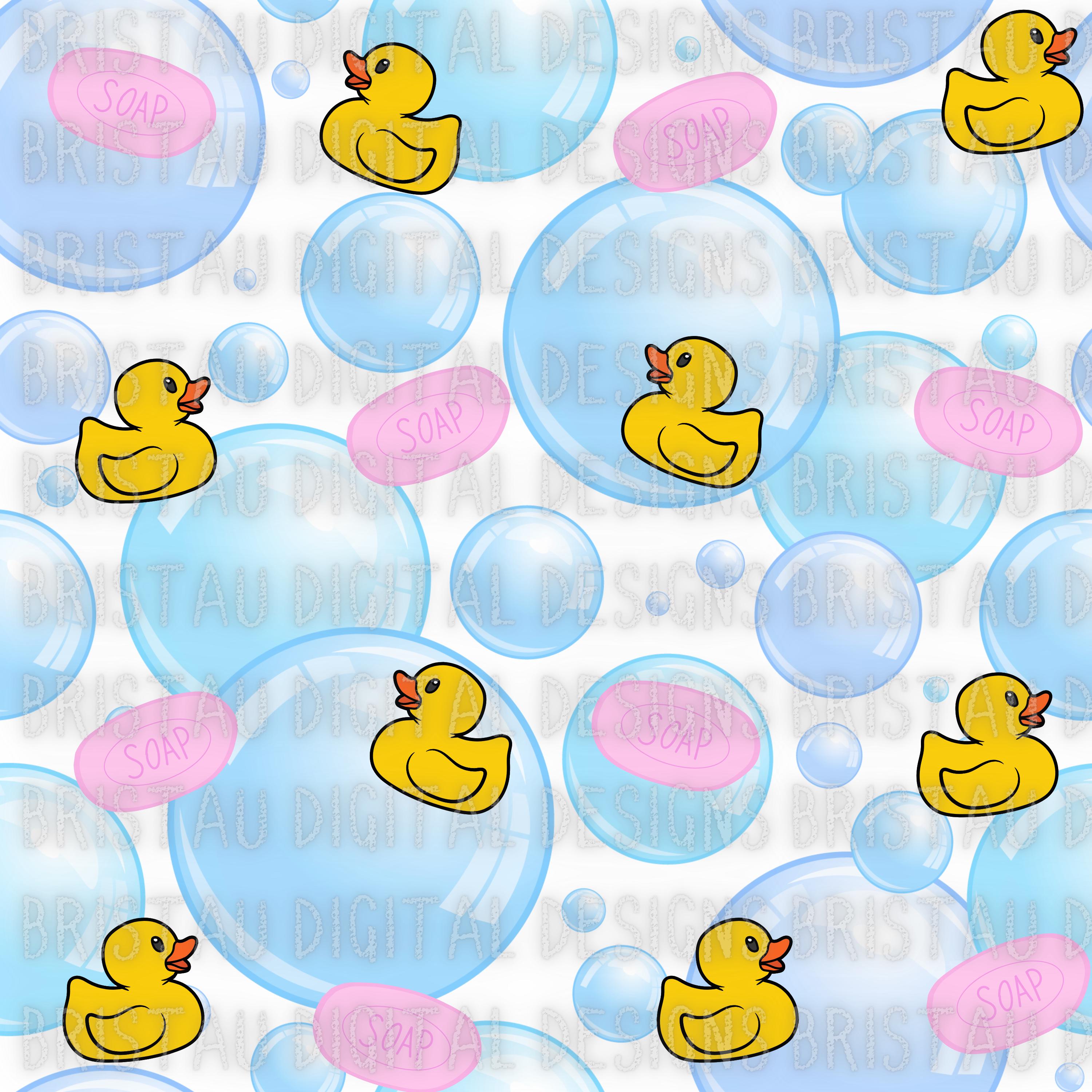 Splish Splash |rubber Duckies Seamless Pattern | Bath Time | Bubbles ...