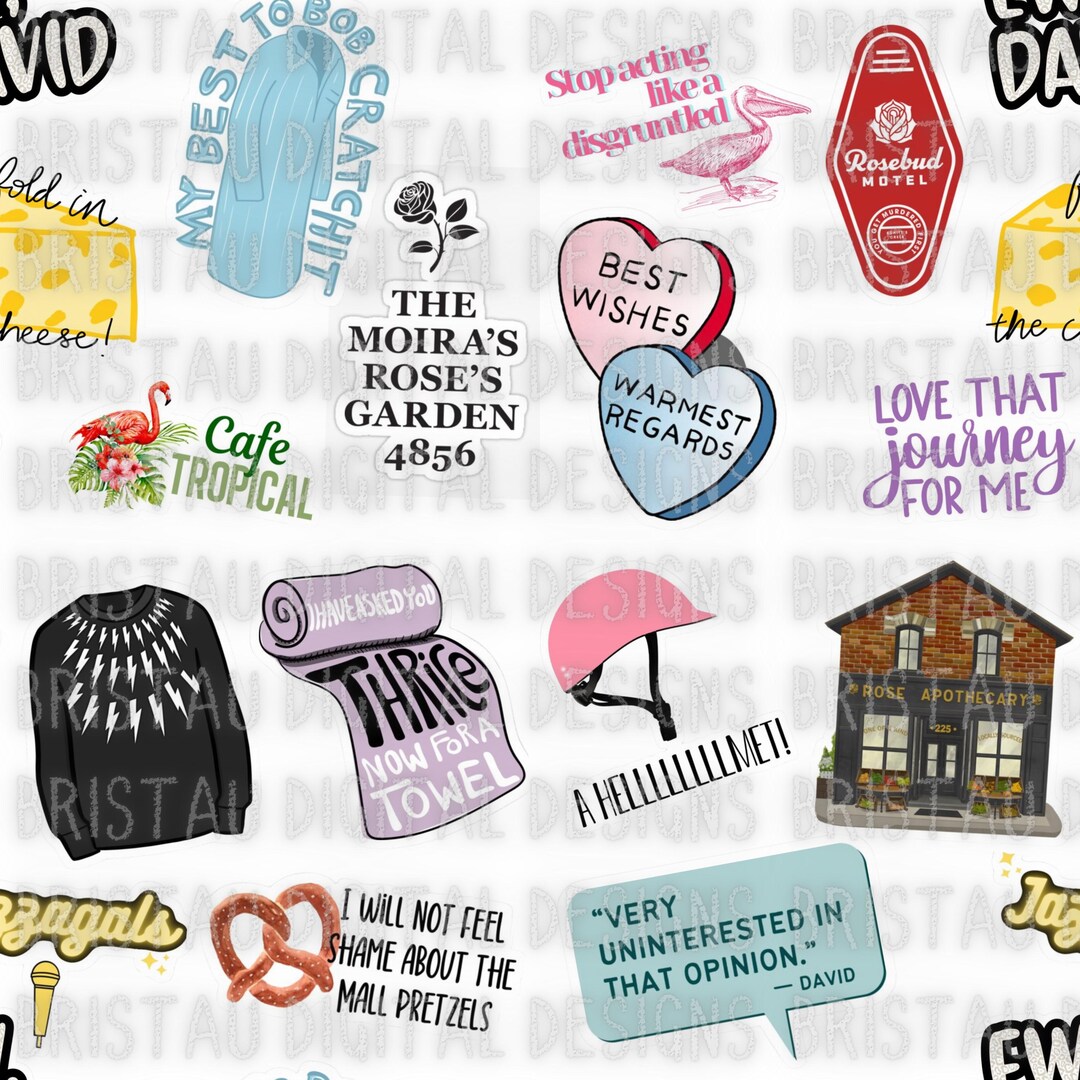 Schitty Seamless Pattern: Funny Small Town Comedy PNG (digital Download ...