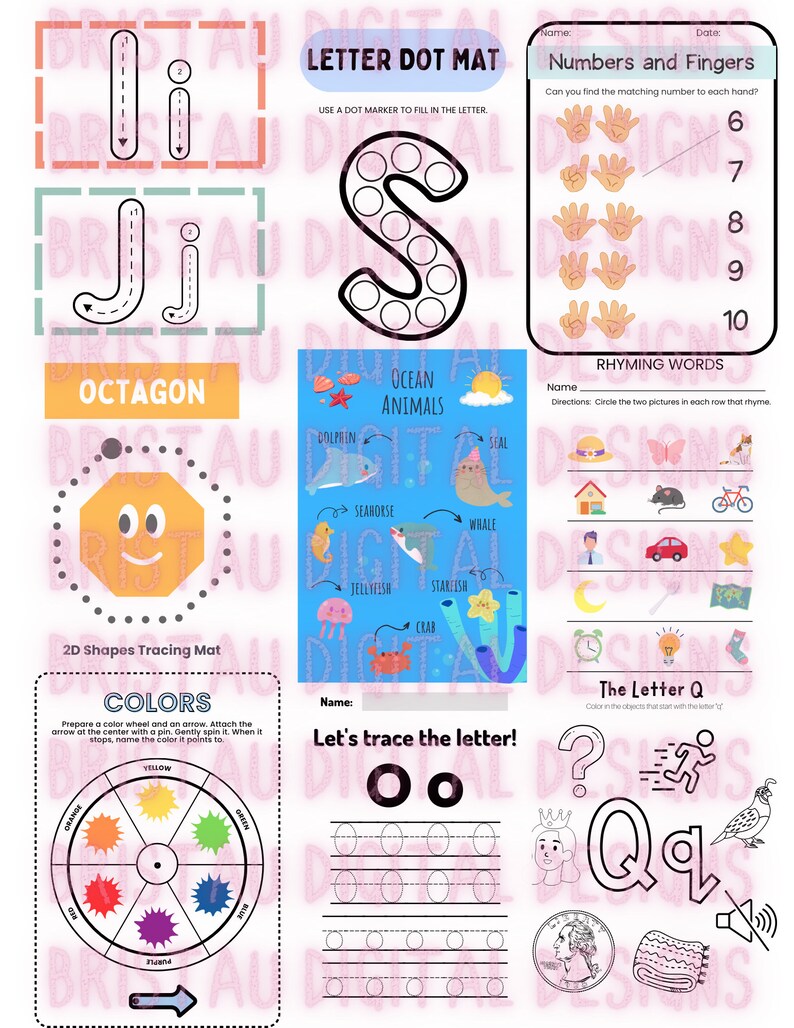 Pre-k Activity Book - Digital Download of 353 Pages - Etsy