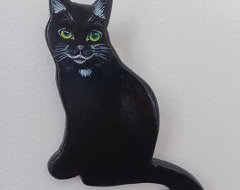 Ceramic Cat Wall Decor Wall Plaque Two Cats Looking at the - Etsy