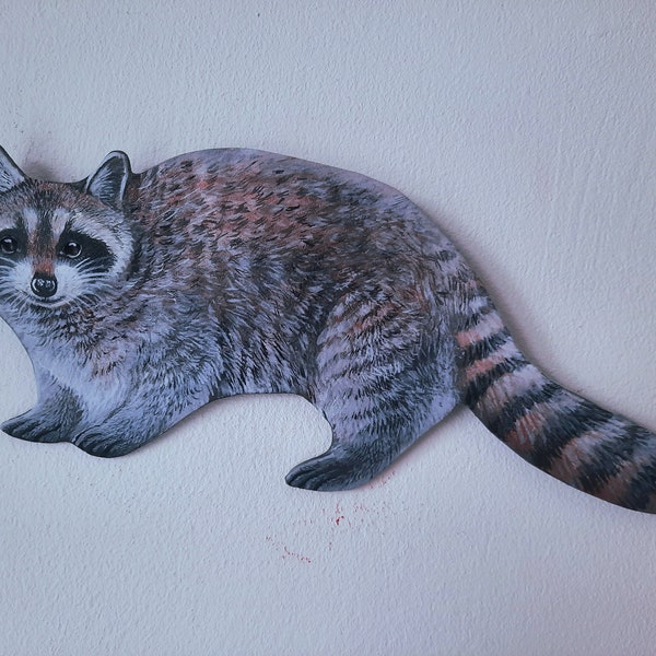 Raccoon Wall Decor - Etsy