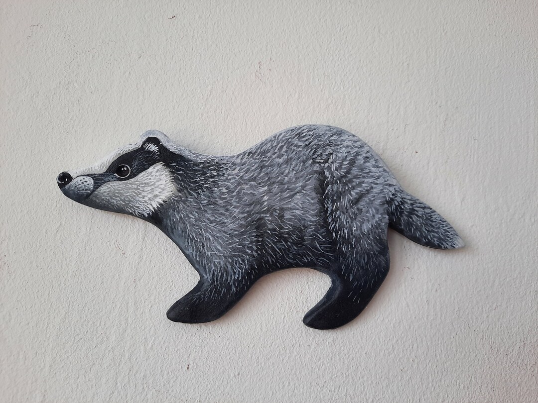 Ceramic Badger Wall Decor - Etsy