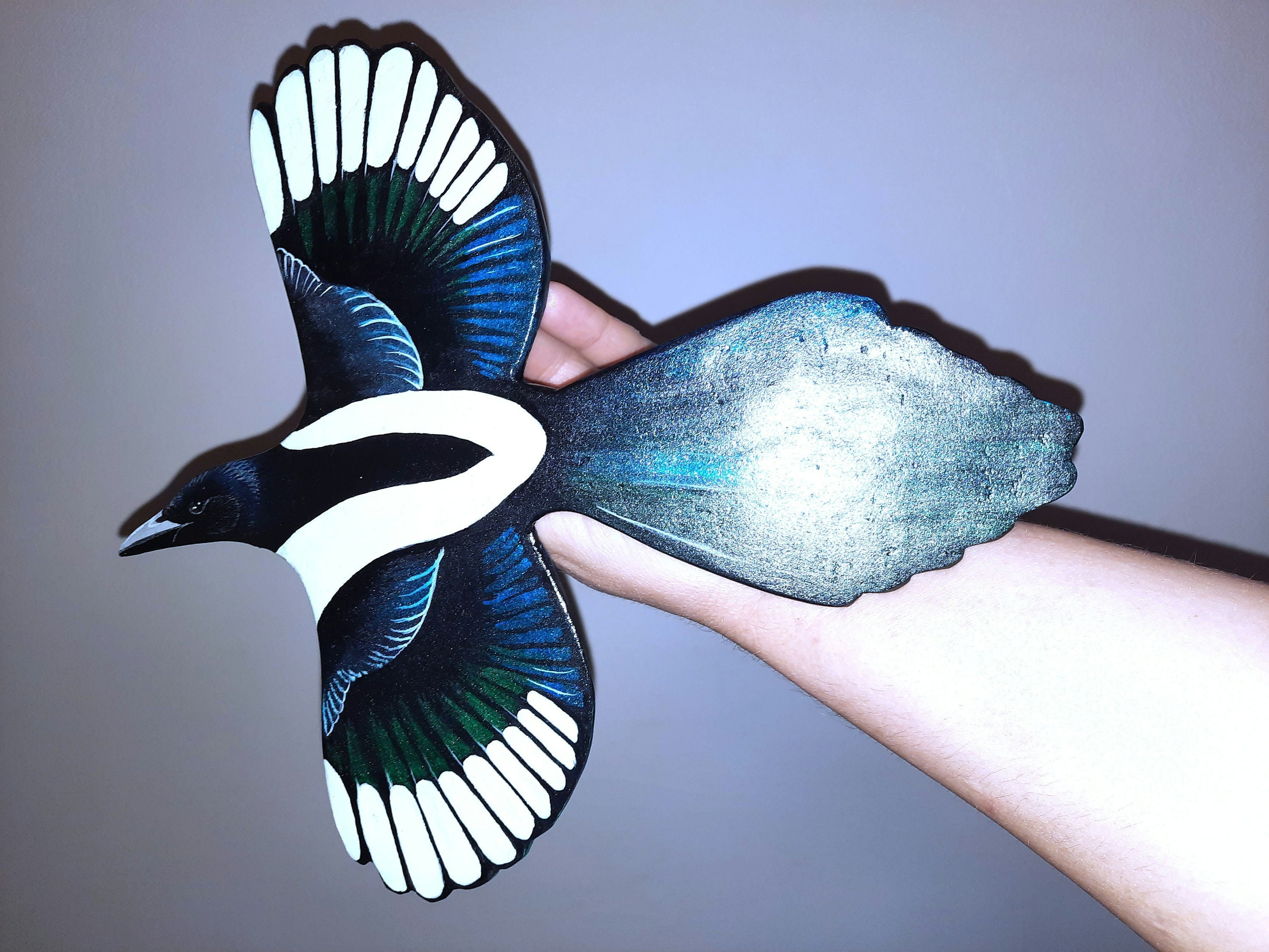 Ceramic Flying Magpie Wall Decor - Etsy