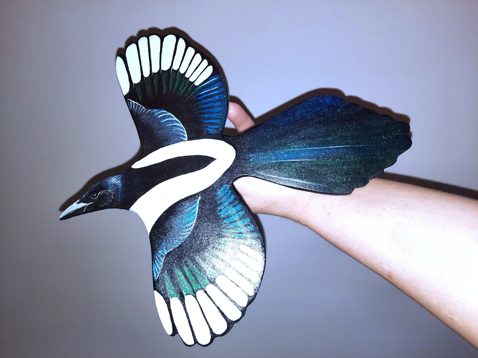 Ceramic Flying Magpie Wall Decor - Etsy