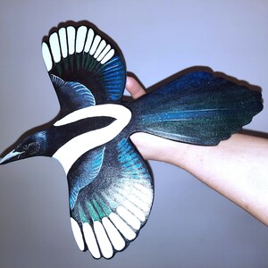 Ceramic Flying Magpie Wall Decor - Etsy