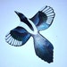 Ceramic Flying Magpie Wall Decor - Etsy