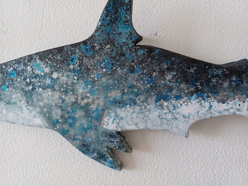 Ceramic Seaspray Great White Shark Wall Decor - Etsy