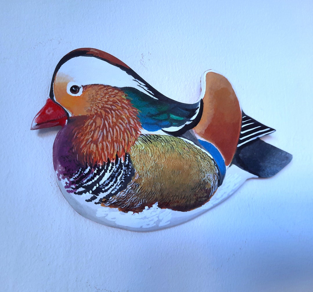 Ceramic Mandarin Duck Wall Decor - Etsy