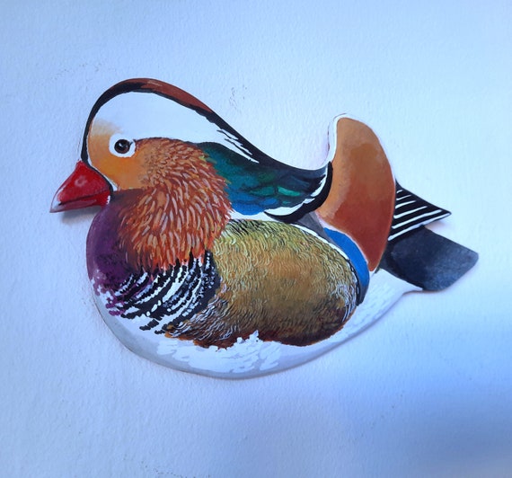 Ceramic Mandarin Duck Wall Decor - Etsy