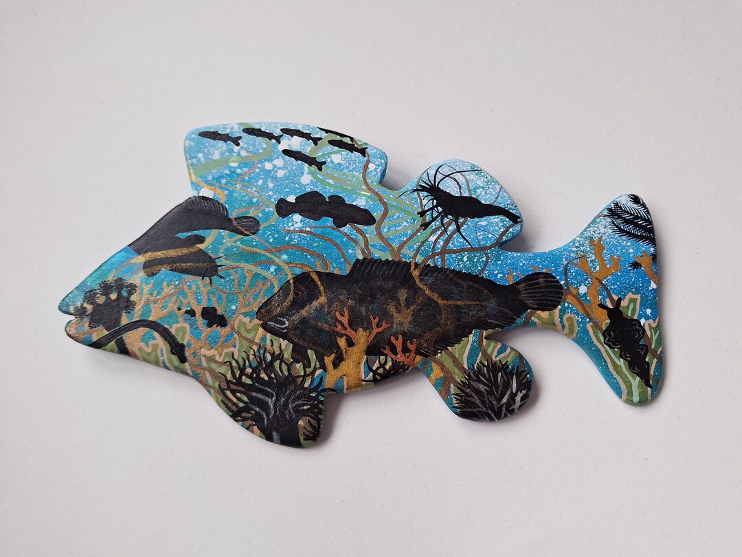 Ceramic Rockpool Fish Wall Decor - Etsy