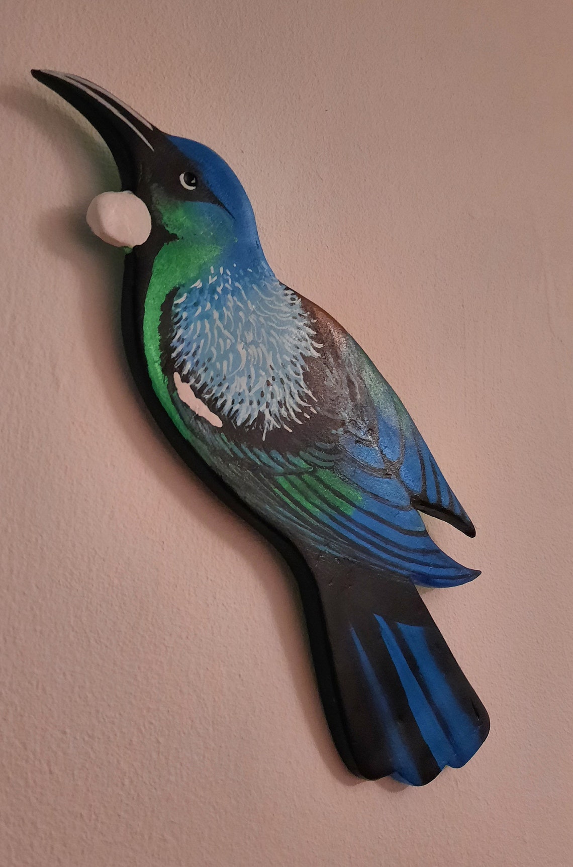 Ceramic Tui Bird Hanging Wall Decor - Etsy