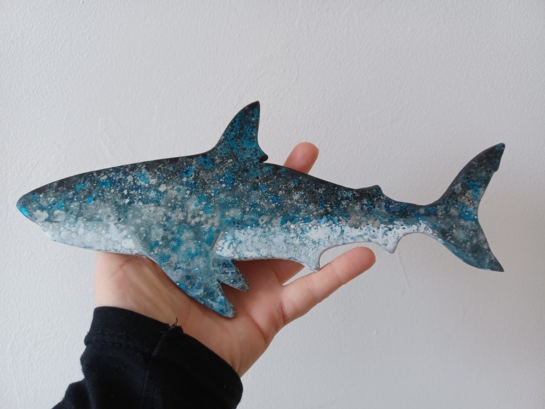 Ceramic Seaspray Great White Shark Wall Decor - Etsy