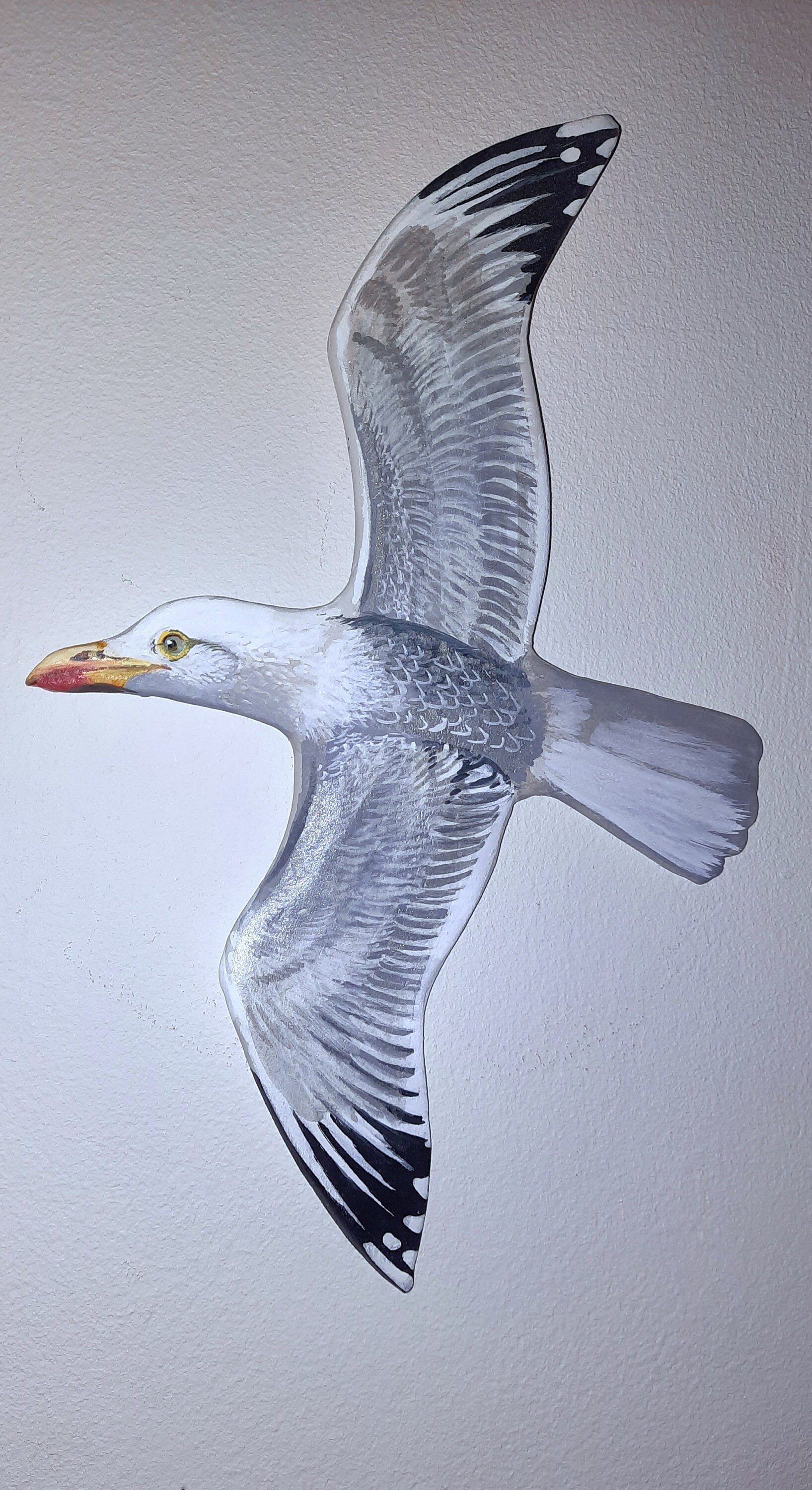 Ceramic flying seagull wall decor | Etsy
