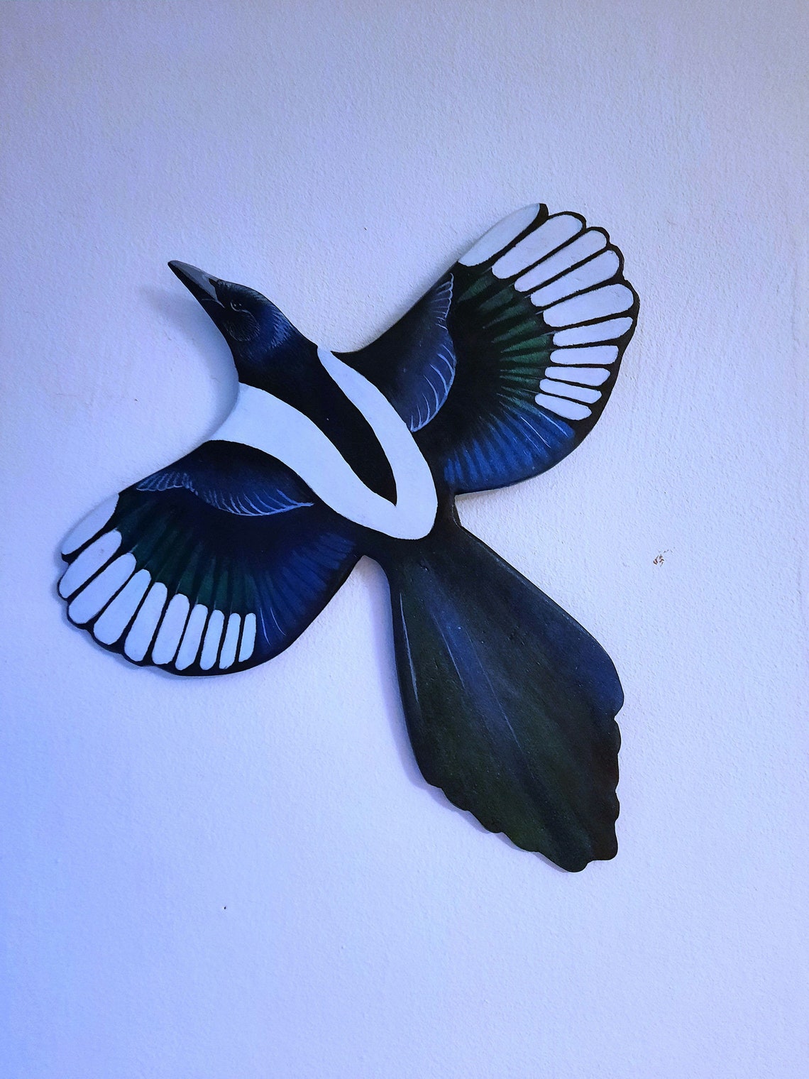 Ceramic Flying Magpie Wall Decor - Etsy
