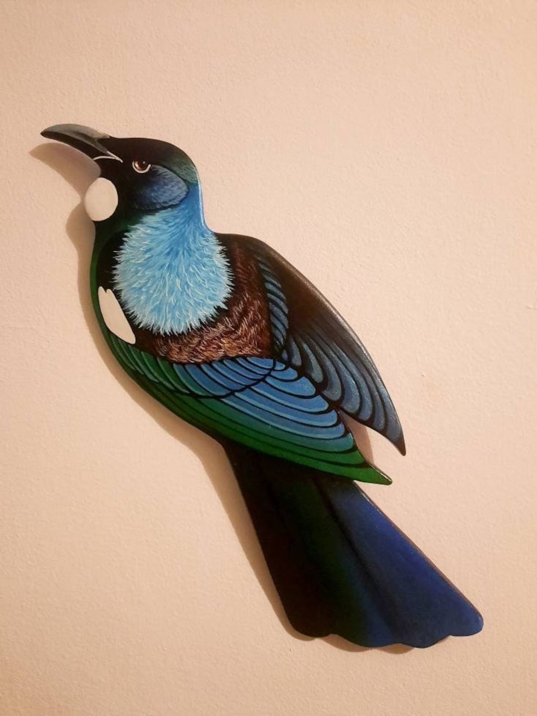 Ceramic Tui Bird Hanging Wall Decor - Etsy