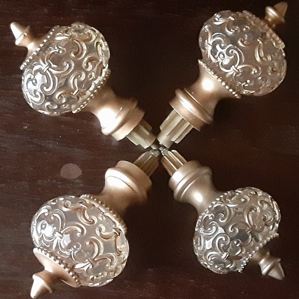 Window Curtain Rod Finials - Etsy