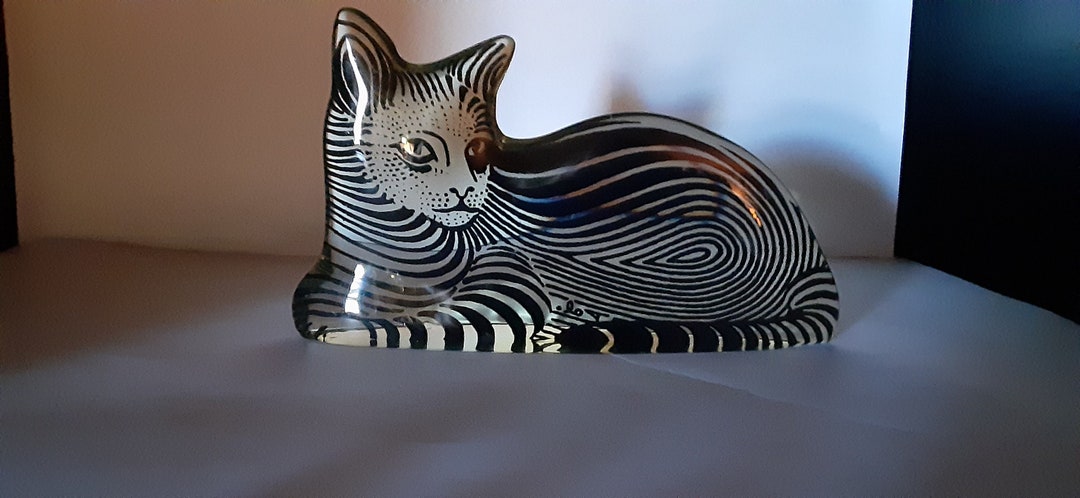 Awesome Vintage Lucite Cat Sculpture/figurine by Abraham Palatnik ...