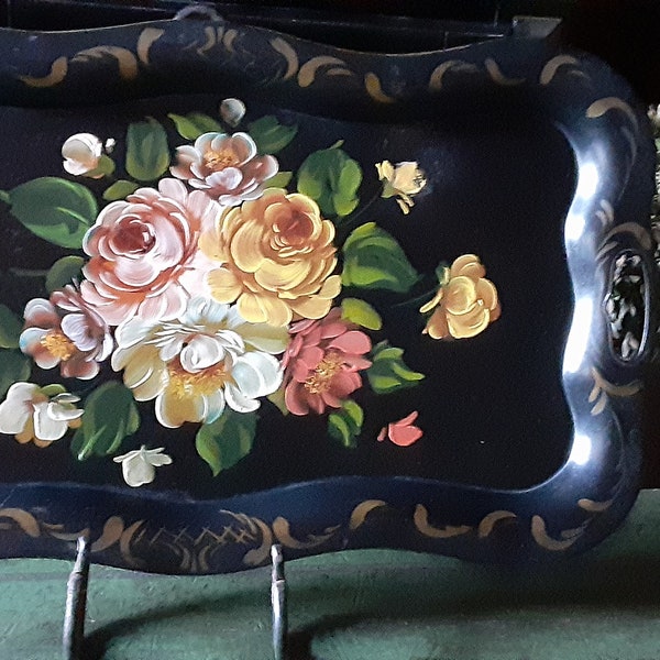 Tole Painted Tray - Etsy