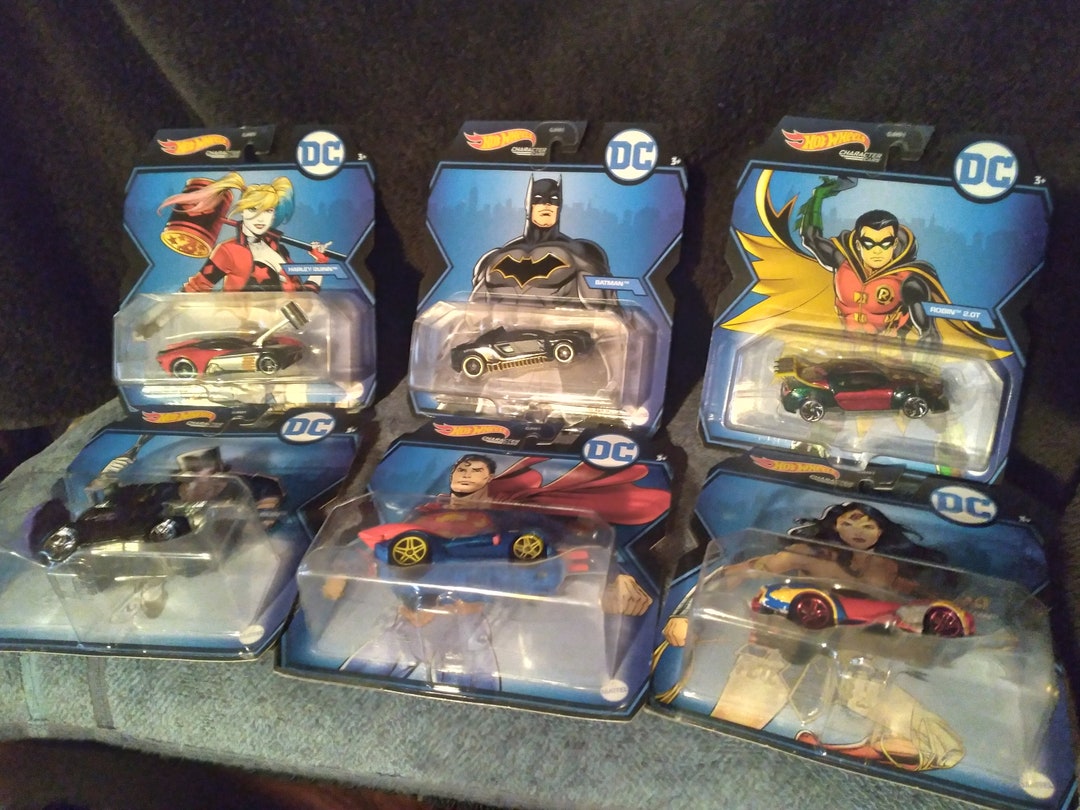 Hot Wheels DC Comics Character Cars: Set of 6 - Etsy