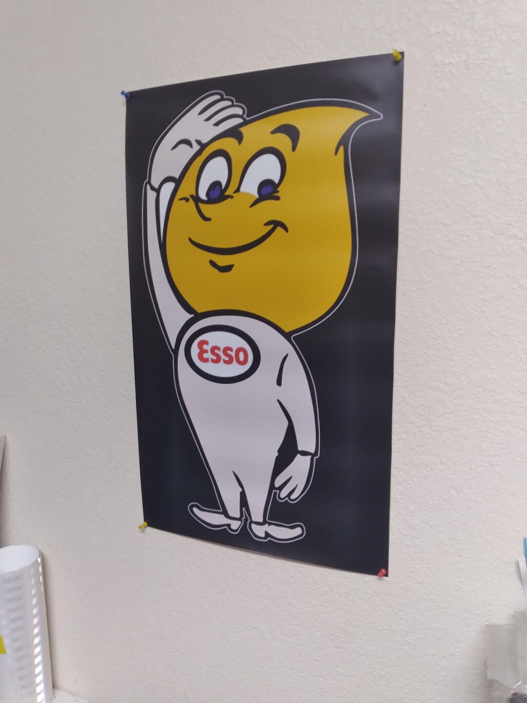 Vintage Repro Sign - Esso Man - 27" X 16" - Home Decor - Office Decor ...