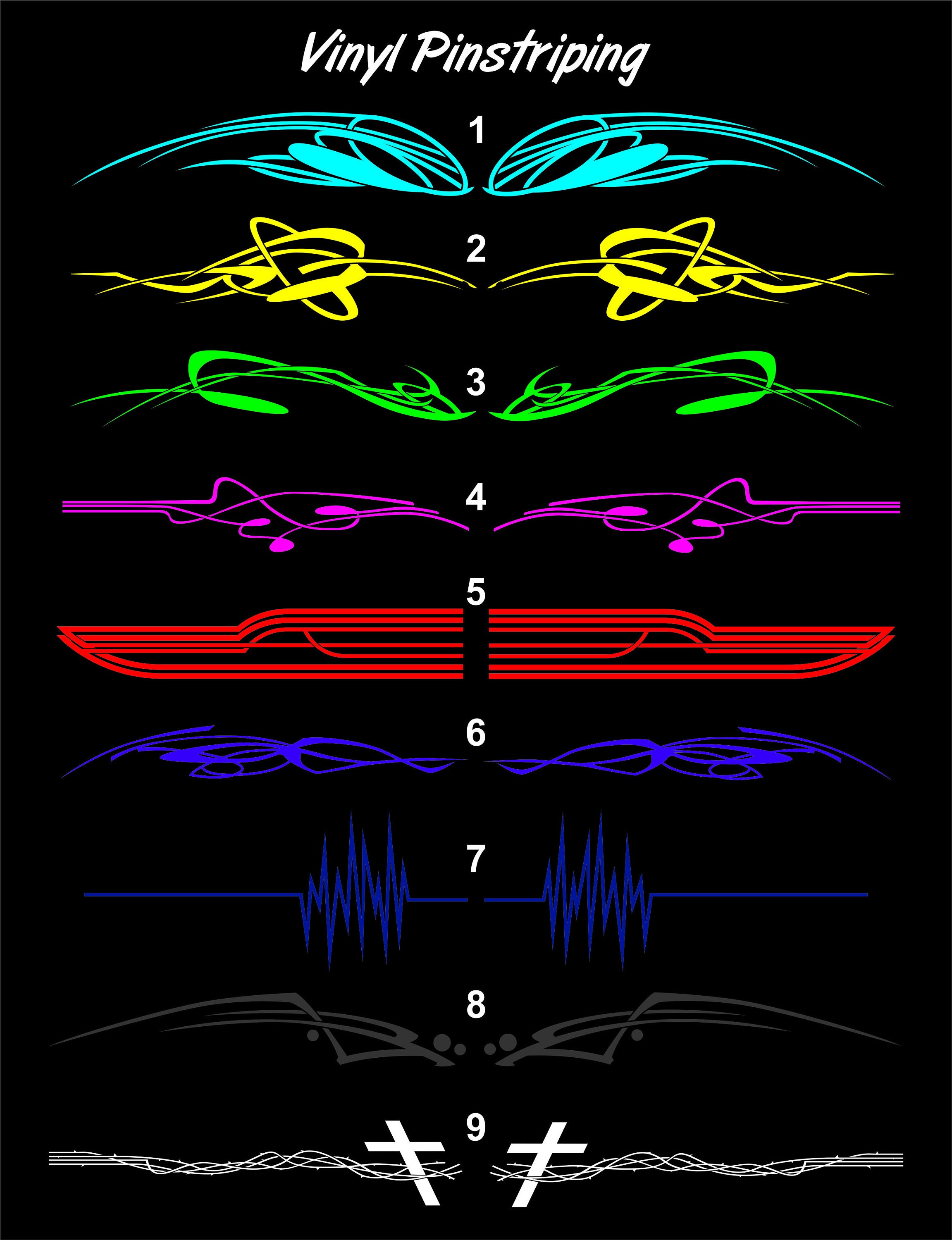 Custom Vinyl Pinstriping - Etsy