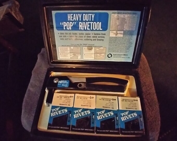 Heavy Duty Bostik Pop Rivet Tool Kit Brand New Never Used - Etsy