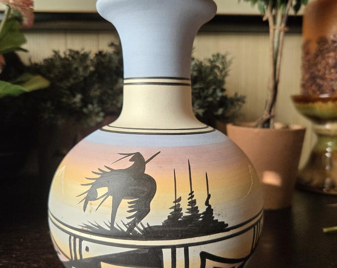 Navajo Pottery Vase Signed and Dated Southwest Pottery Indian Ceramic ...