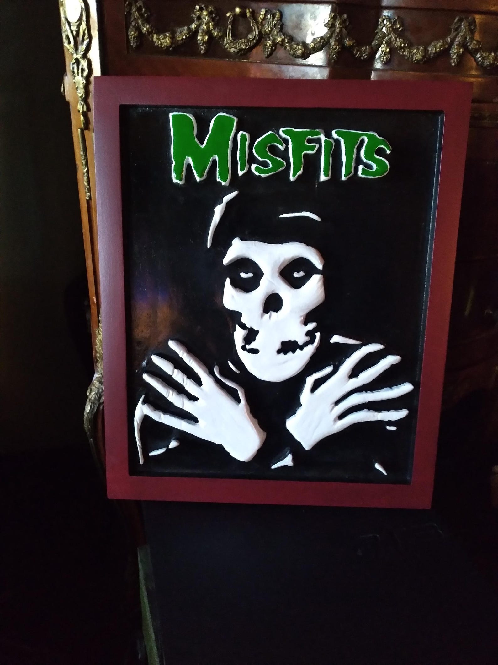 Custom Misfits Sign - Approximately 16" X 13.5" X1.5" – Horror Punk ...