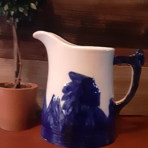 Antique Old Sleepy Eye Stoneware Pitcher: Sioux Chief Pottery - Etsy