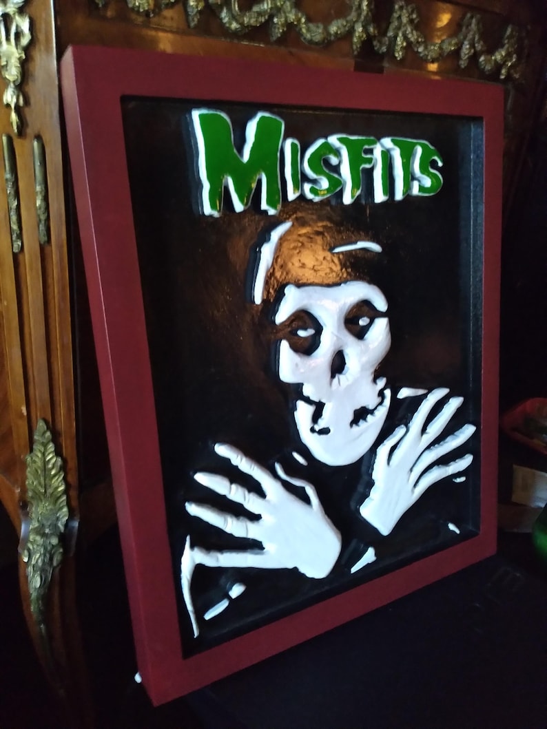 Custom Misfits Sign - Approximately 16" X 13.5" X1.5" – Horror Punk ...