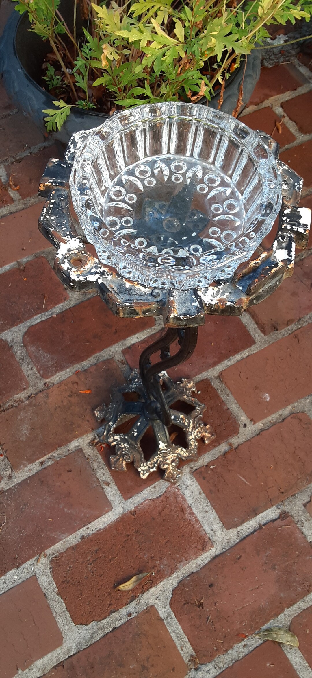 Verona Cast Iron Smoking Stand Antique/ Vintage Standing Ash Tray Vintage Ash Trays Smoking ...