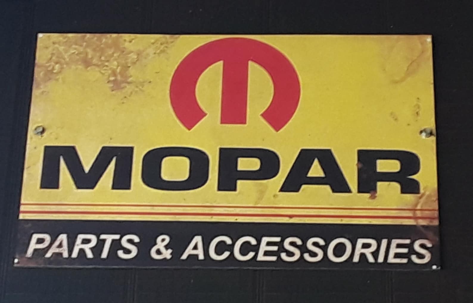12 X 18 Vintage Mopar Parts & Accessories Repro Sign Garage Sign ...