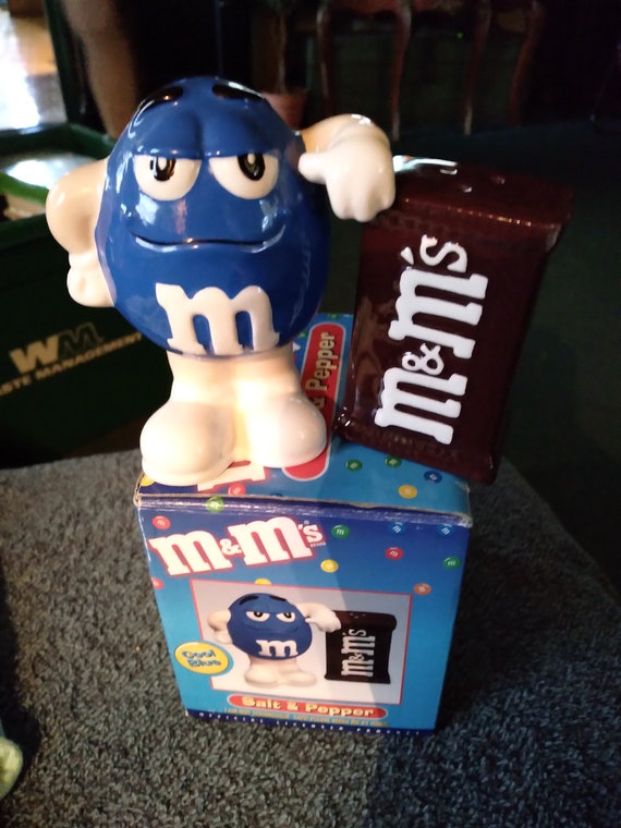 M and M's Official Salt & Pepper Shaker cool Blue New in | Etsy