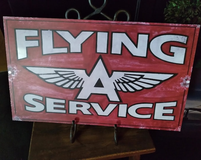 Vintage Flying A Service Sign Garage Decor Man Cave - Etsy