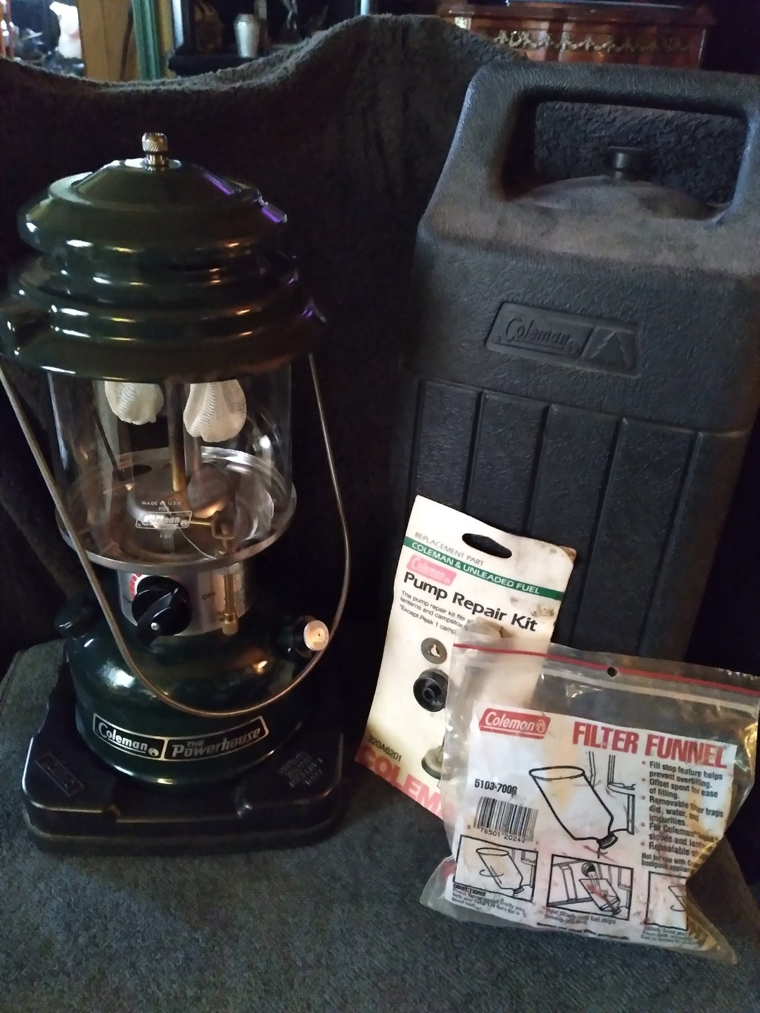 Coleman Powerhouse Lantern 290A With Plastic Case Vintage 2/93 Dual ...