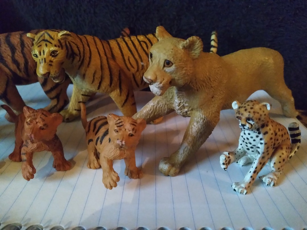 Vintage Safari Ltd Animal Figures - Tigers - Cheetahs - Leopards ...