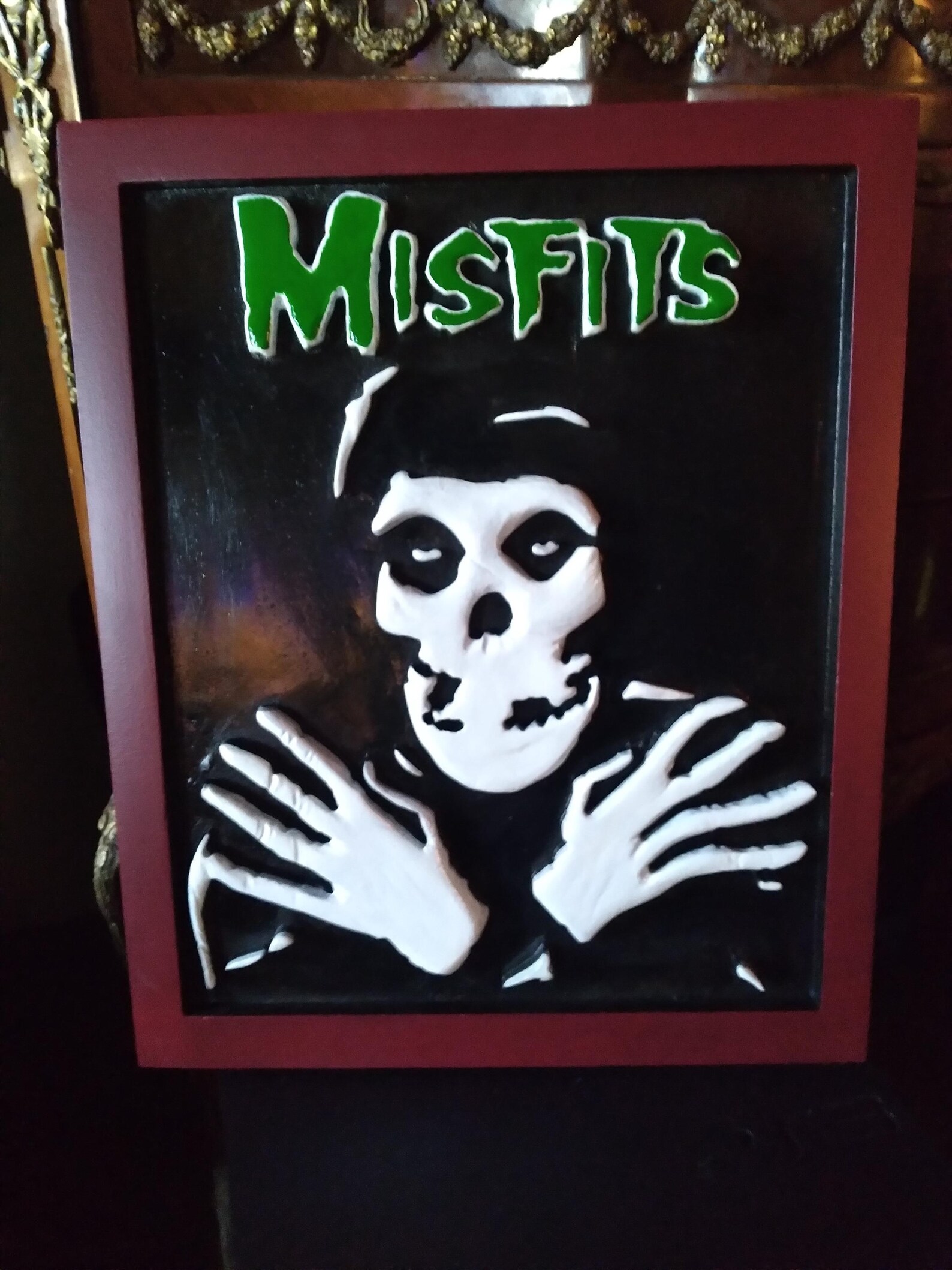 Custom Misfits Sign - Approximately 16" X 13.5" X1.5" – Horror Punk ...