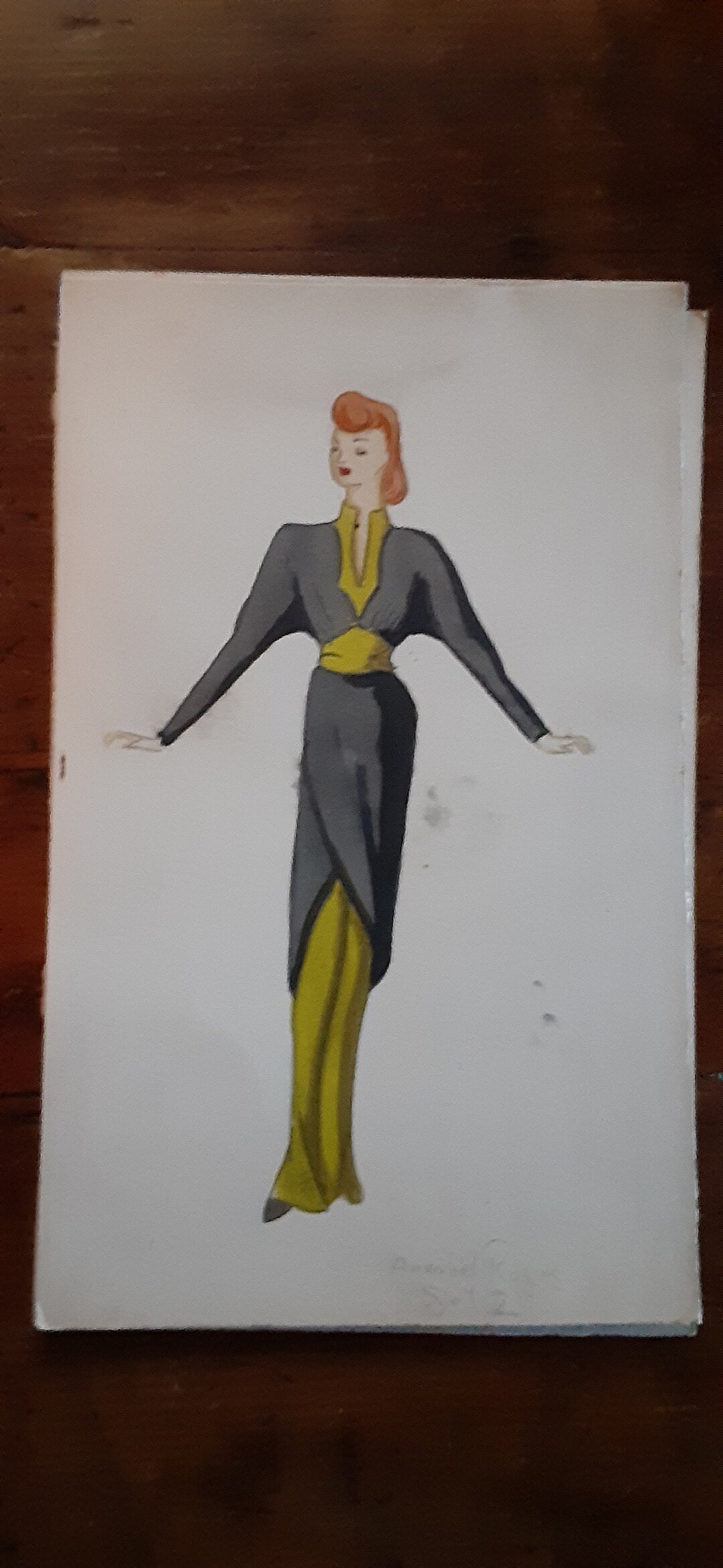 Vintage Fashion Sketch Set: Signed Original Art Drawings - Etsy
