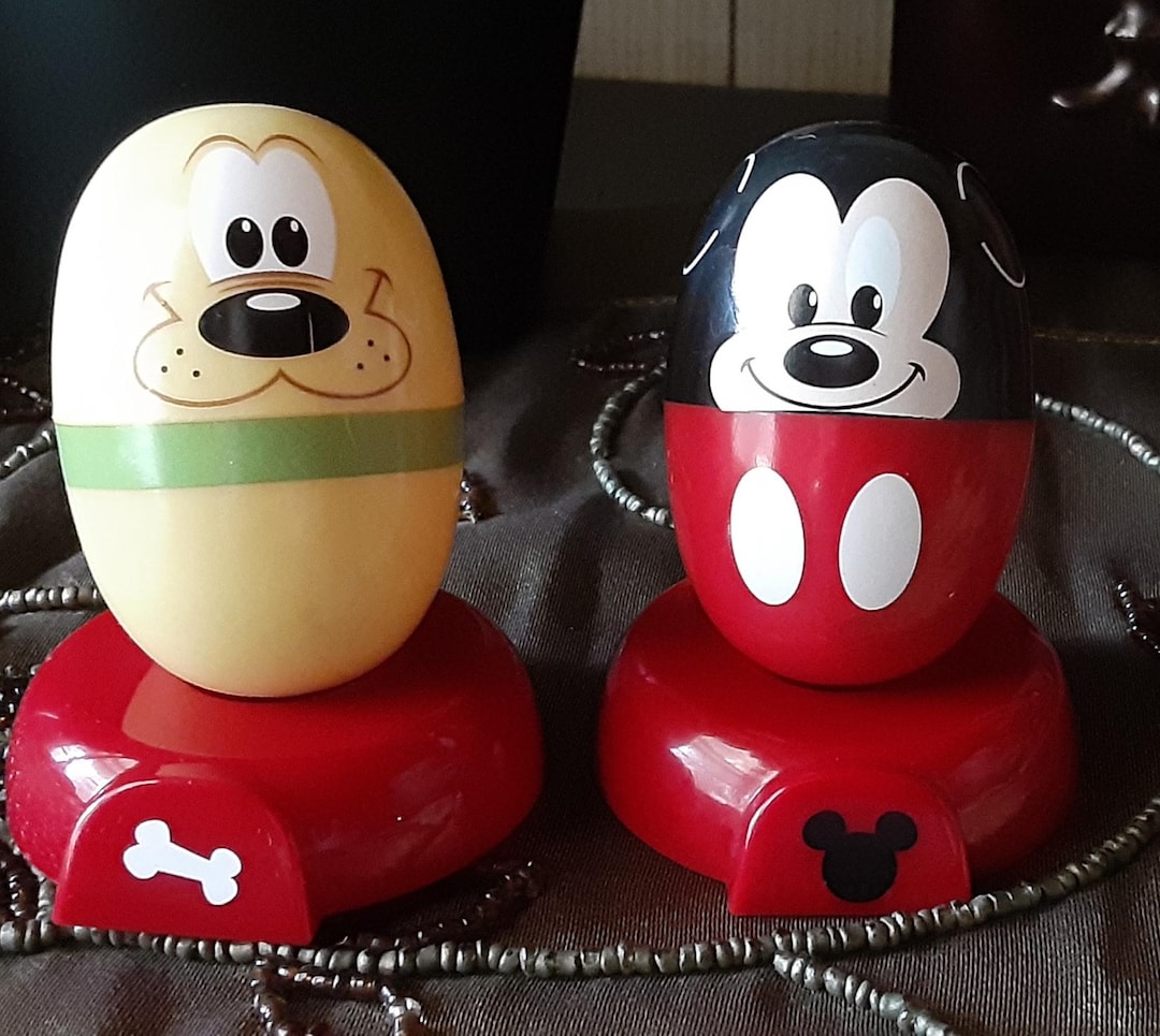 Pair Vintage Disney Jumping Beans Roly Poly Wobblers Vintage Disney ...