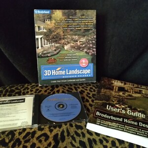 3D Home Landscape Designer Deluxe Windows 98 - XP PC Broderbund - Etsy