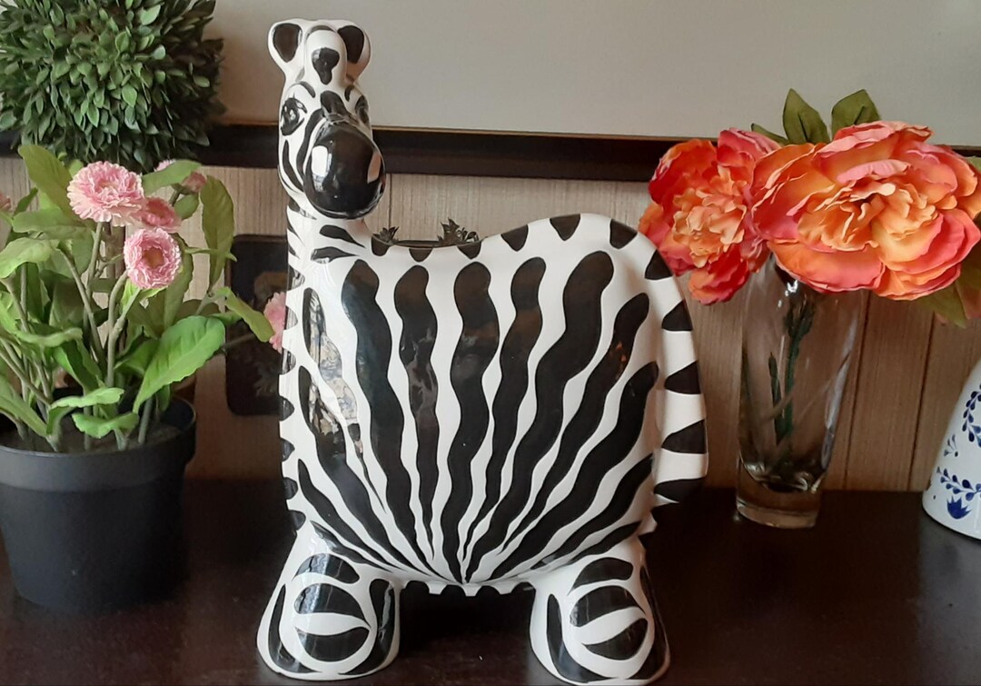 Vintage Turov Ceramic Zebra 13" Signed Fine Art Ceramics Animal ...