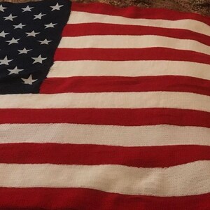 Flag Pattern Circular Knitting Machine Pattern Blanket Flag - Etsy